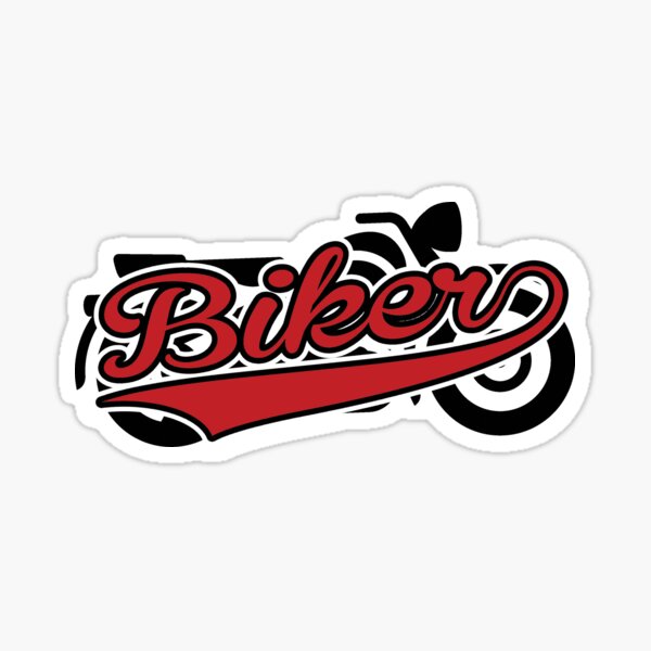 "Biker" Sticker for Sale by nektarinchen | Redbubble