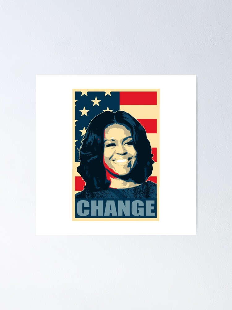 "Michelle Obama" Poster by Abbylanza5 | Redbubble