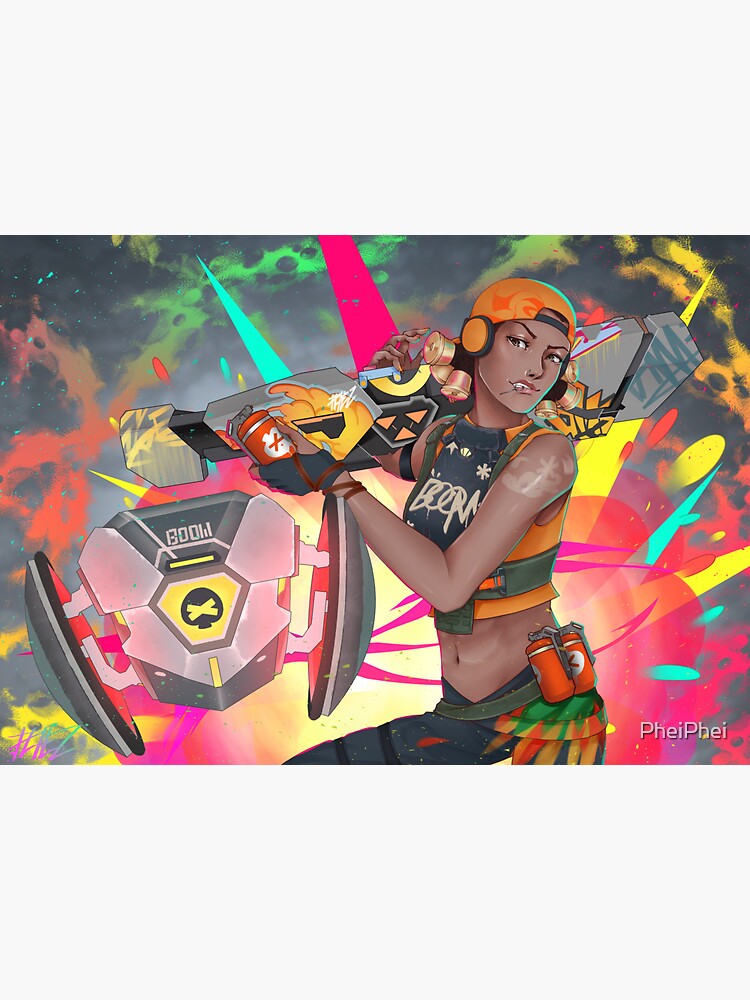 "Valorant Raze illustration " Sticker by PheiPhei | Redbubble