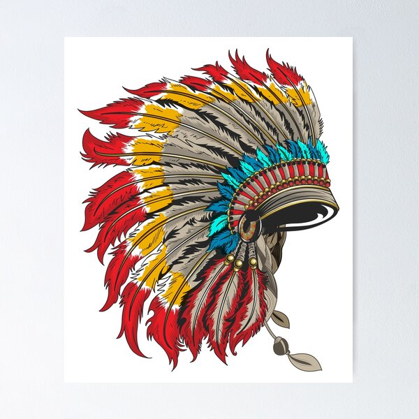 Native American Indian Headdress Drawing Download Native American,