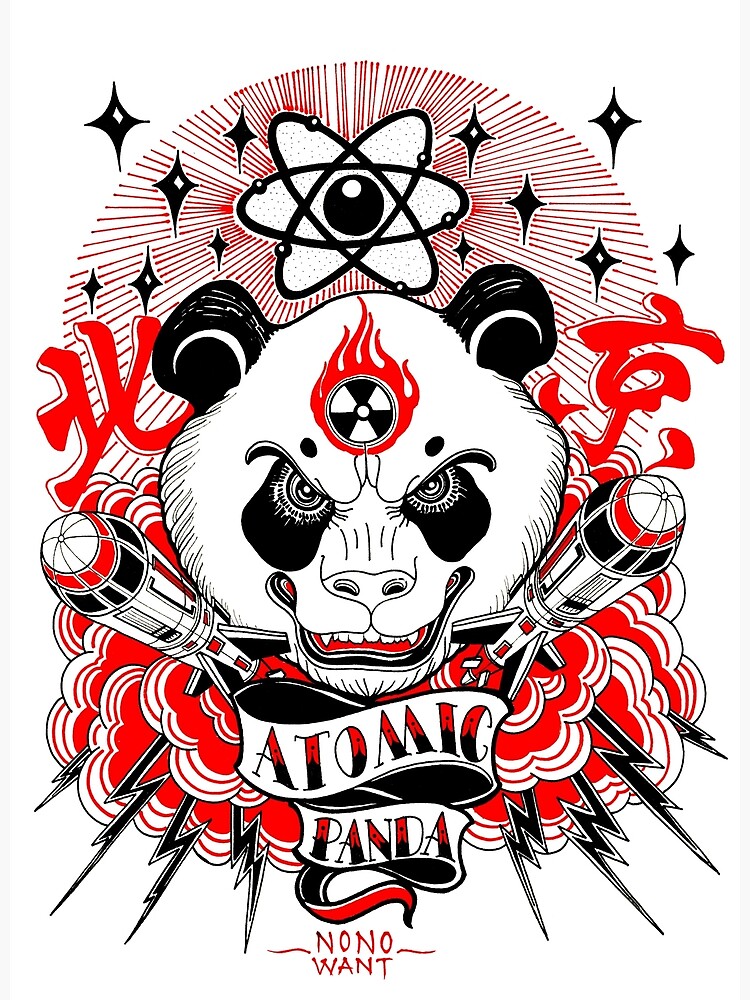 "Atompanda" Poster von Plastered8 | Redbubble