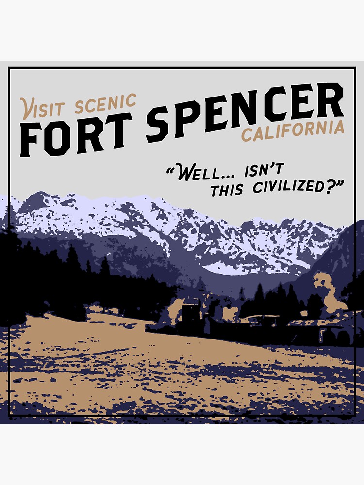 "fort spencer" Sticker for Sale by bookofleviathan | Redbubble