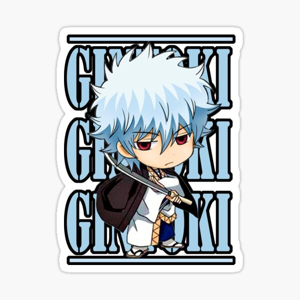"Gintoki Sakata Chibi Gintama" Sticker by Boukem15 | Redbubble