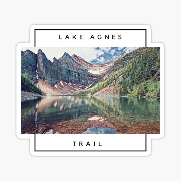 "Lake Agnes Trail- Alberta, Canada" Sticker by AdventureAB | Redbubble