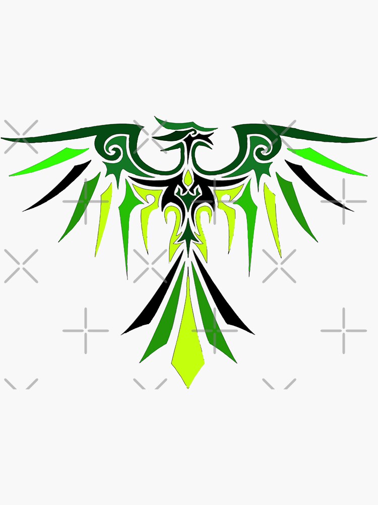 "emerald phoenix" Sticker for Sale by coffeecountyjim | Redbubble