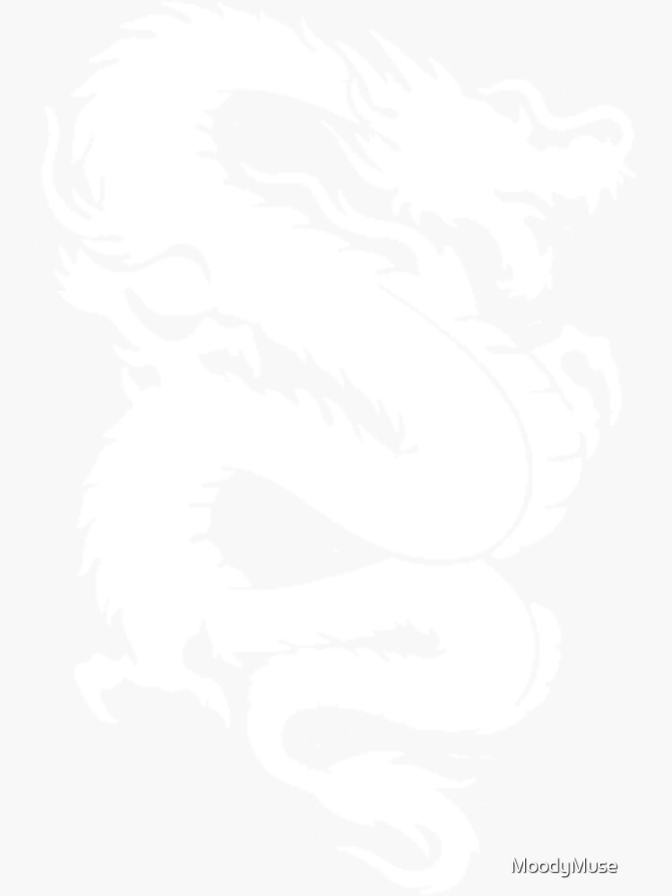"white dragon " Sticker for Sale by aestheticonlyyy | Redbubble