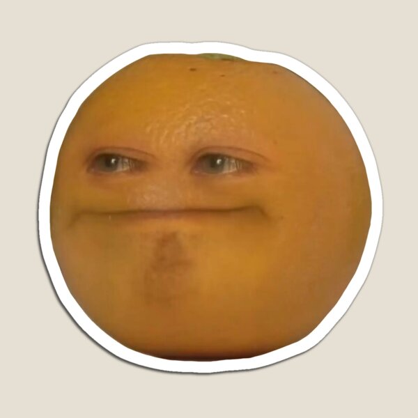 "Annoying Orange Straight Face" Magnet for Sale by Catpuss | Redbubble