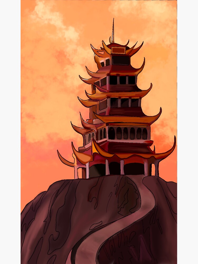 "Roku's Temple-Avatar the Last Airbender " Sticker by dayje | Redbubble