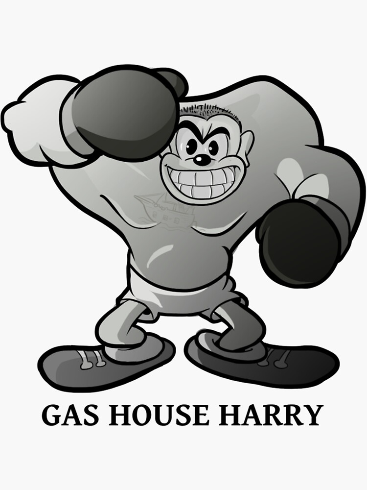 "Gas house" Sticker by MicheleBlake | Redbubble