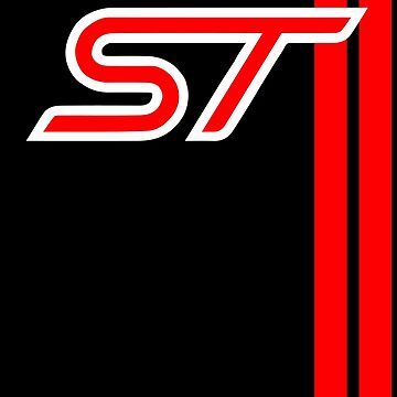 "FORD ST Racing Stripes " Essential T-Shirt for Sale by cowtownCOWBOY ...