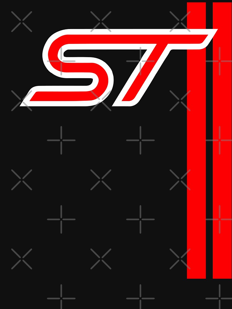 "FORD ST Racing Stripes " Essential T-Shirt for Sale by cowtownCOWBOY ...