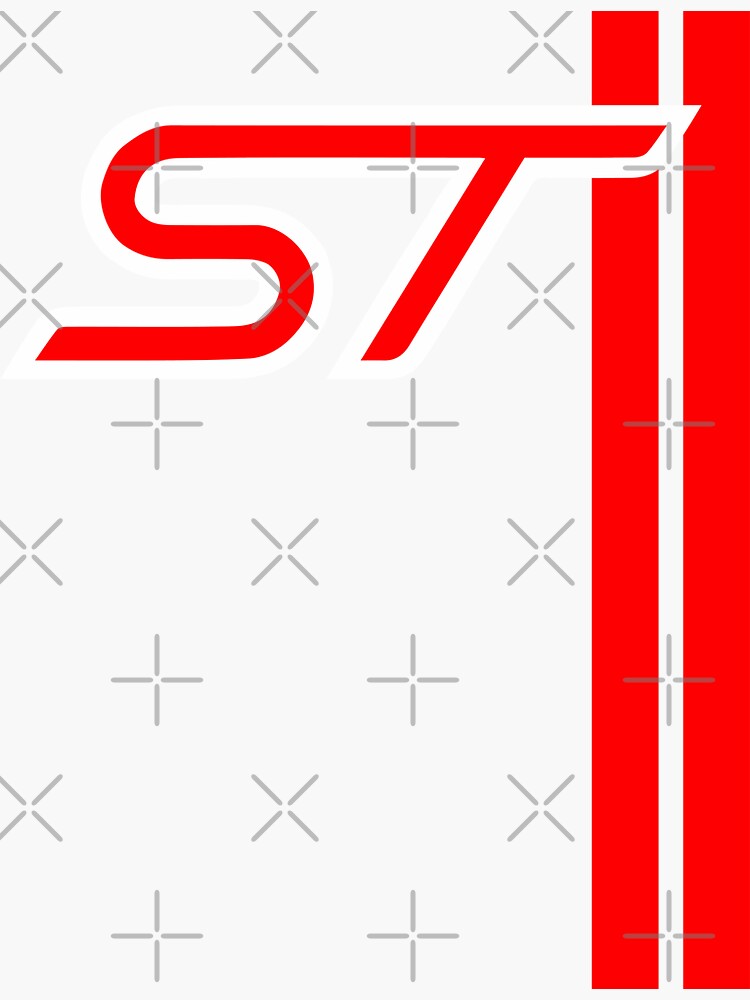 "FORD ST Racing Stripes " Sticker for Sale by cowtownCOWBOY | Redbubble