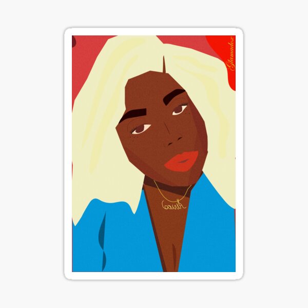 "Blonde GIRL" Sticker for Sale by Glamadox | Redbubble