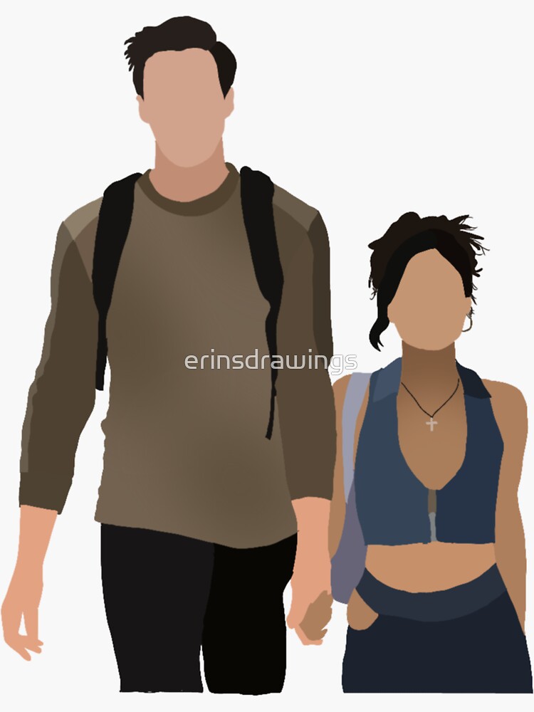"Maddy and Nate " Sticker for Sale by erinsdrawings | Redbubble