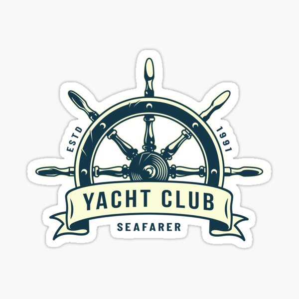 "Sailor Yacht Club Seafarer" Sticker by renju1902 | Redbubble