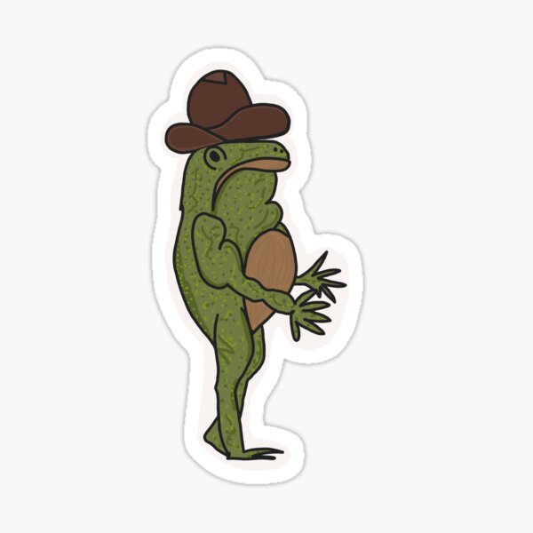 "Yeehaw Frog" Sticker by littlekit-art | Redbubble