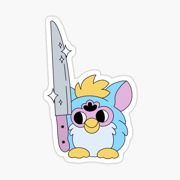 "Evil Furby" Sticker for Sale by larahoneyfield | Redbubble