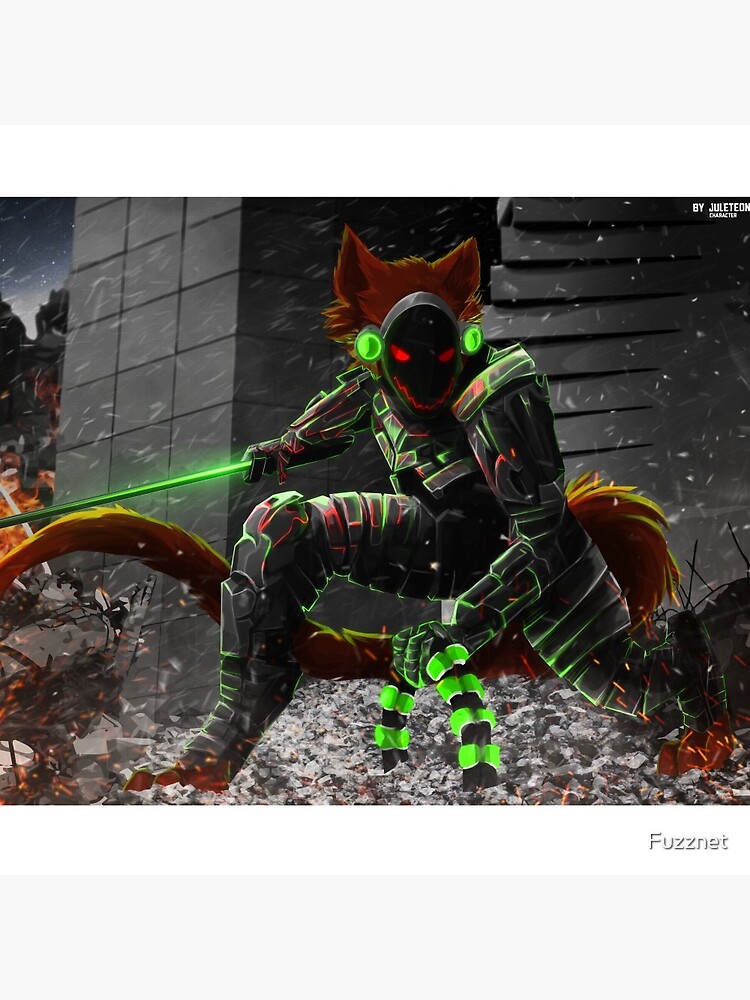 "Azzy The Protogen - Lone Protogen Poster" Pin for Sale by Fuzznet ...