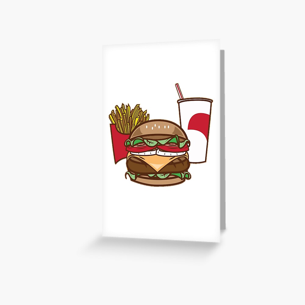 "Junk food pack" Greeting Card by WEShop23 | Redbubble