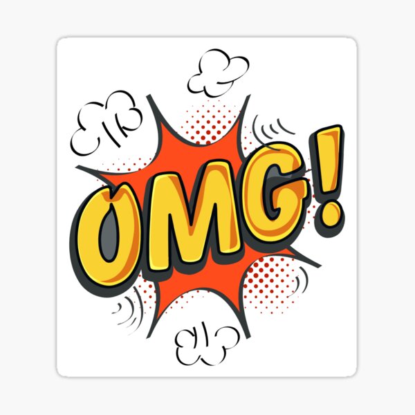 "OMG Prints " Sticker for Sale by Oyetunji | Redbubble