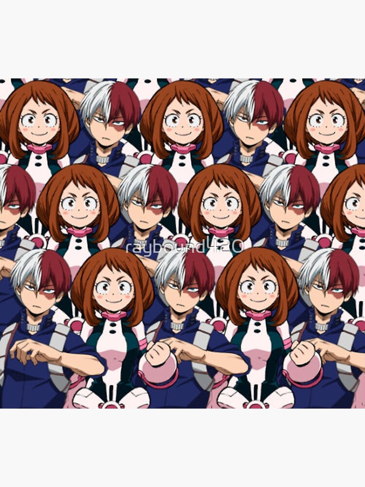 "Shoto Todoroki/Ochako Uraraka" Art Print by raybound420 | Redbubble