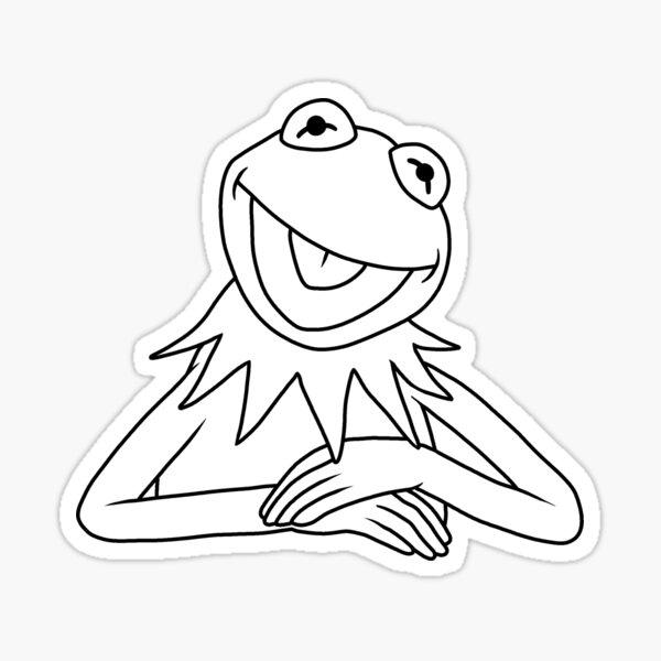 "Kermit The Frog" Sticker for Sale by ValentinaHramov | Redbubble