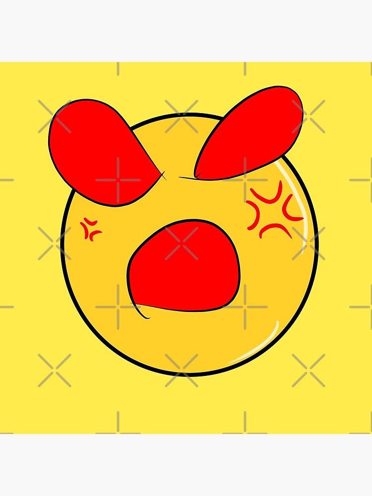 "Super angry emoji " Poster for Sale by Pixel-gor | Redbubble