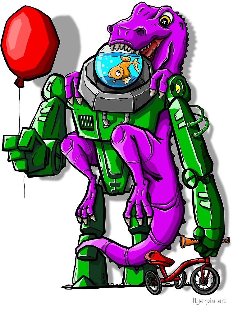 "Robot Dad" Poster by Ilya-pio-art | Redbubble