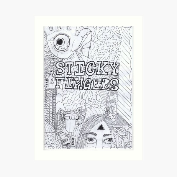 Sticky Fingers Wall Art | Redbubble