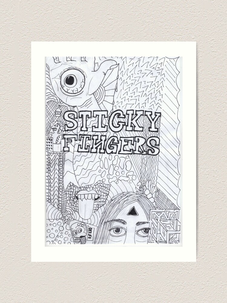 "Sticky Fingers Band Poster " Art Print for Sale by thekaleidoscope ...