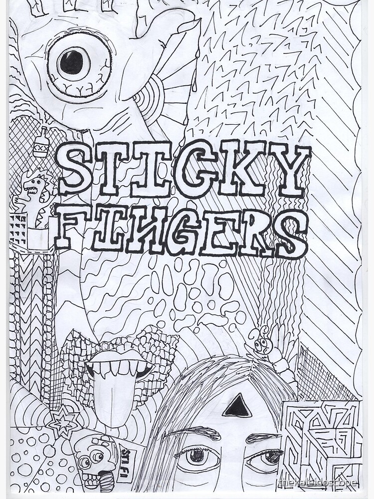 "Sticky Fingers Band Poster " Art Print for Sale by thekaleidoscope ...