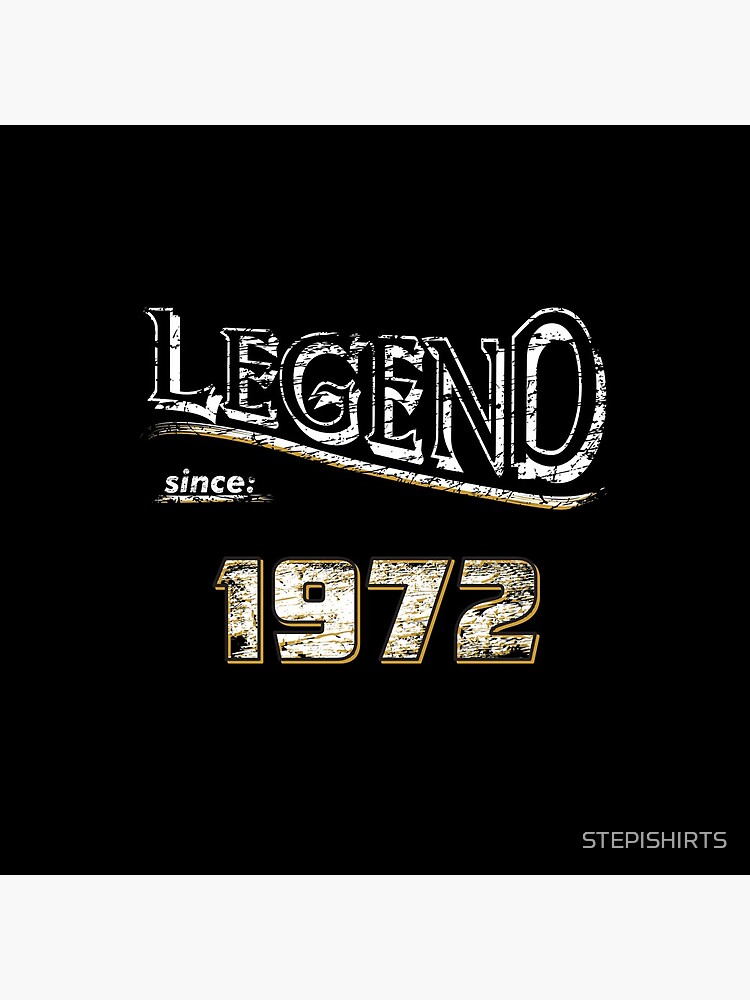Legend Since 1972 Legend Since 1972 Legendary Since 1972 Clock