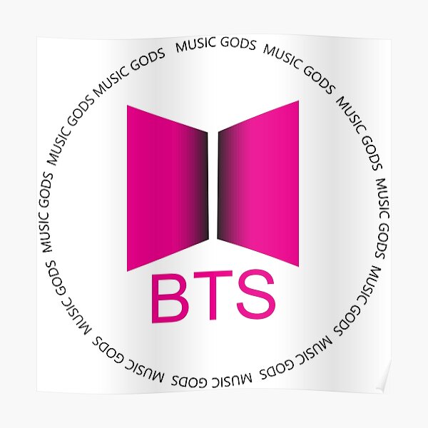 "BTS K-POP Music band Logo,Music Gods Logo" Poster for Sale by ...