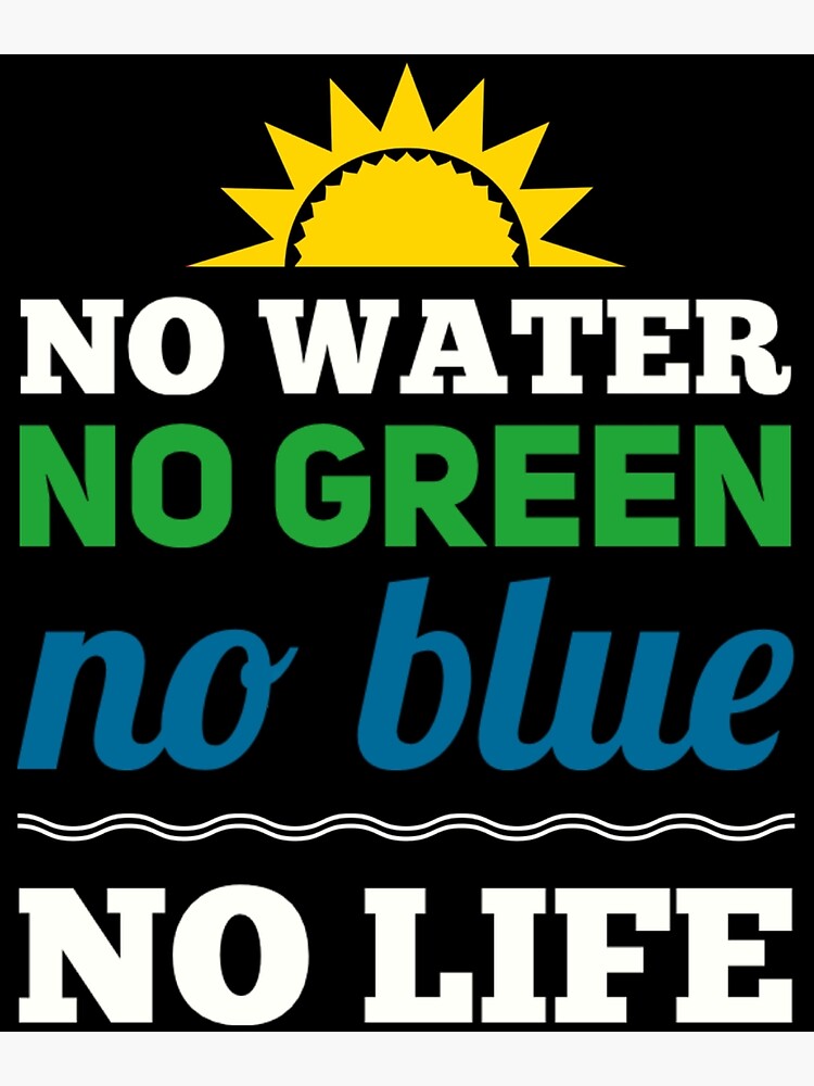 "Global Warming & Pollution - No Nature, No Life" Poster by ...