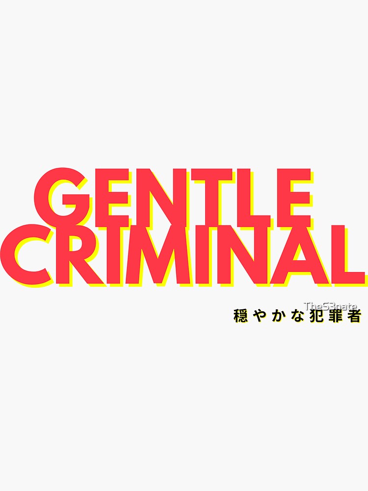 "Gentle Criminal - MHA Design " Sticker for Sale by TheS3nate | Redbubble