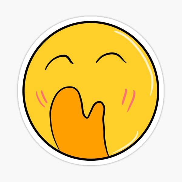 "Heeeee emoji " Sticker for Sale by Pixel-gor | Redbubble