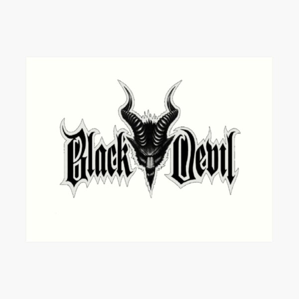 "Black devil tattoo" Art Print for Sale by Mouraf | Redbubble