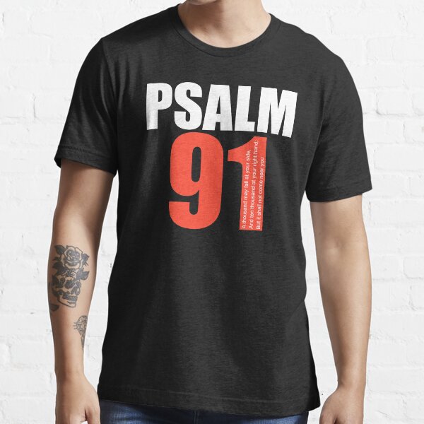 "Psalm 91: God protection Bible verses" T-shirt for Sale by PlusAdore ...