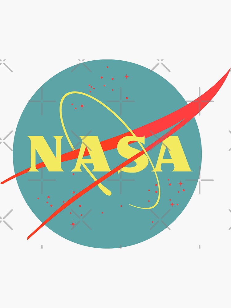 "NASA 80s Style" Sticker for Sale by Clothling | Redbubble