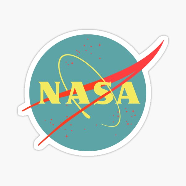 "NASA 80s Style" Sticker for Sale by Clothling | Redbubble