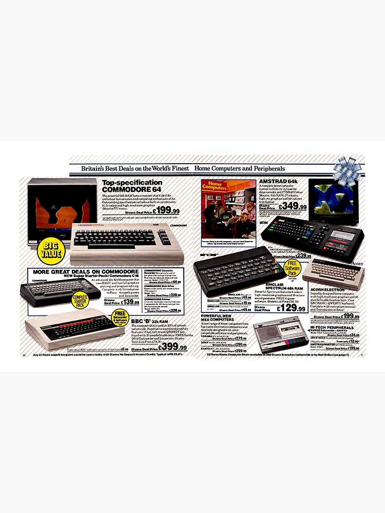 "COMPUTER STORE - CATALOGUE PAGES 80s" Poster for Sale by ThrowbackAds ...