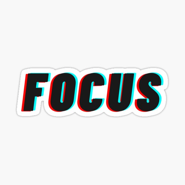 "Focus" Sticker for Sale by marilympio | Redbubble