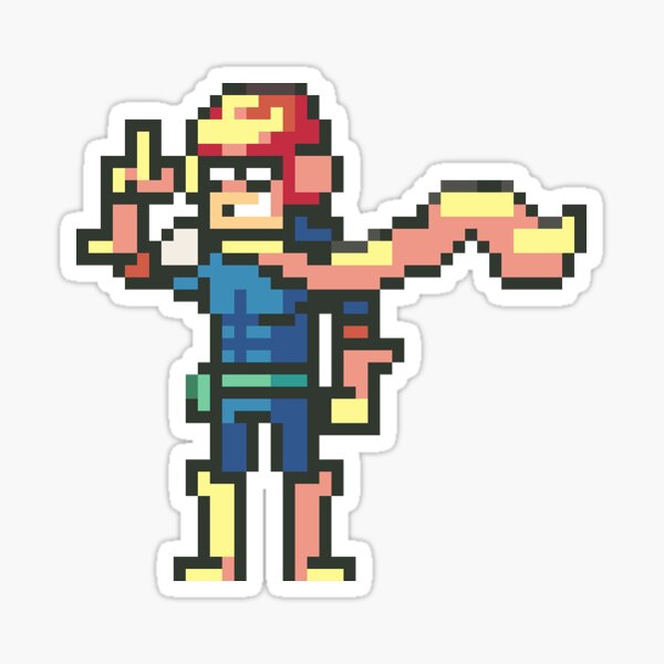 "Captain Falcon Pixel Art" Sticker for Sale by Dinectus | Redbubble