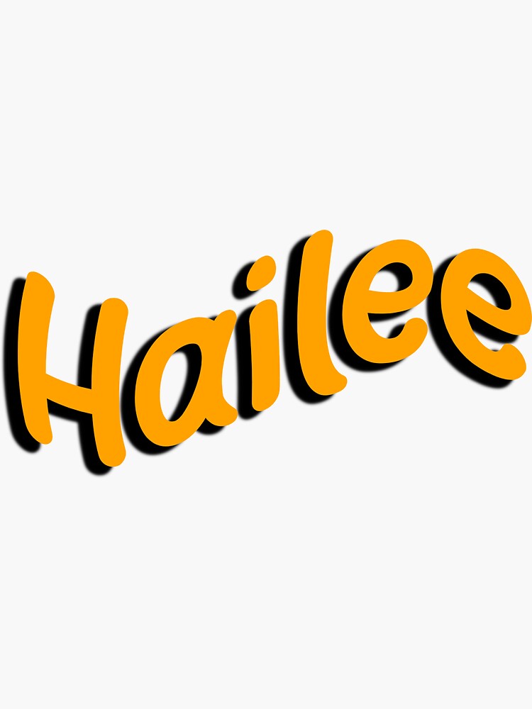 "Hailee Yellow Name Sticker Custom Made" Sticker for Sale by ...