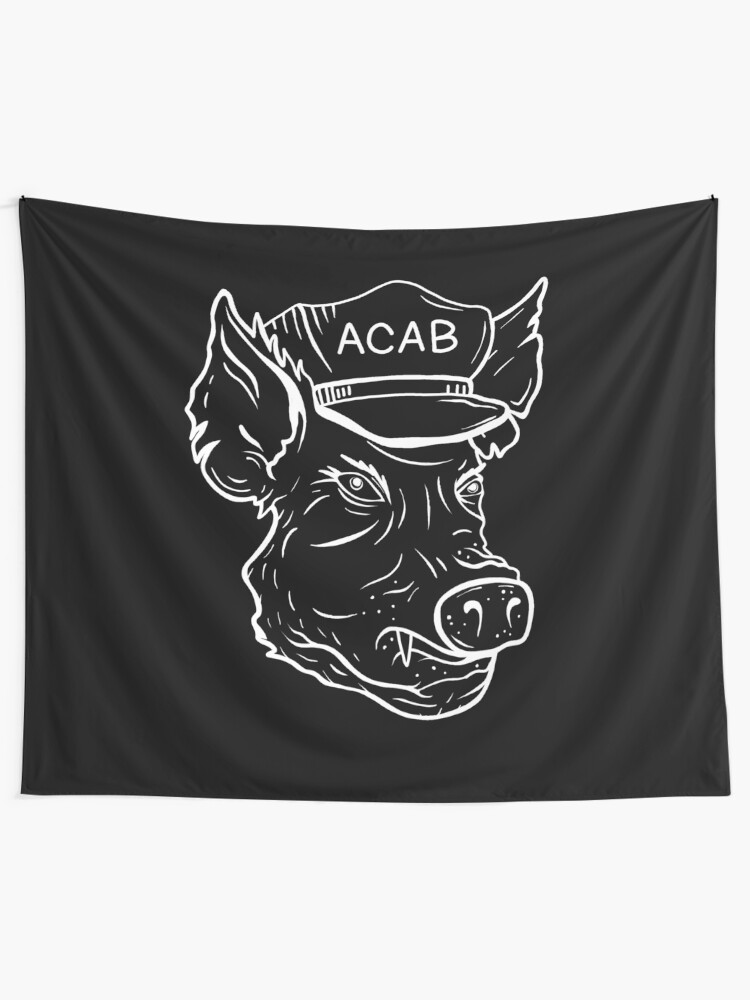 "ACAB Pig" Tapestry by ValentinaHramov | Redbubble