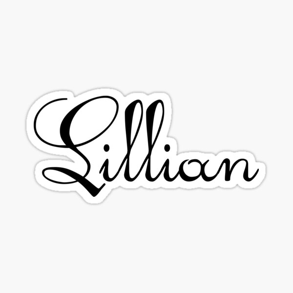 "Pick your name. Lillian" Sticker for Sale by CatCoconut-Art | Redbubble