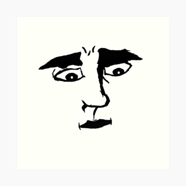 "Judging Face" Art Print by DrawAHrt | Redbubble