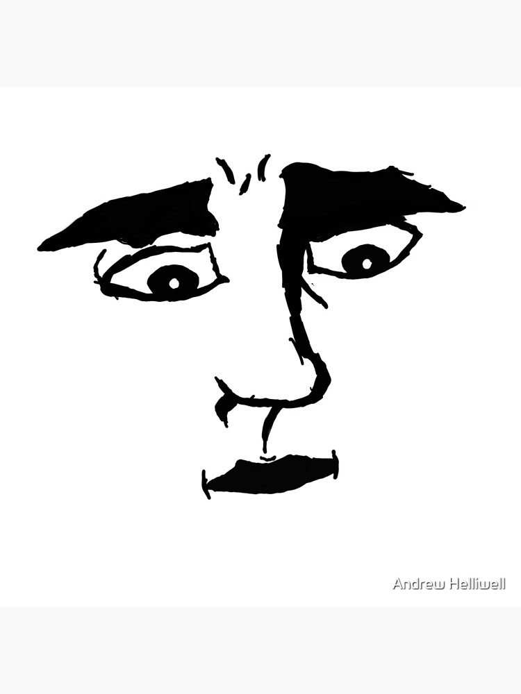 "Judging Face" Art Print by DrawAHrt | Redbubble