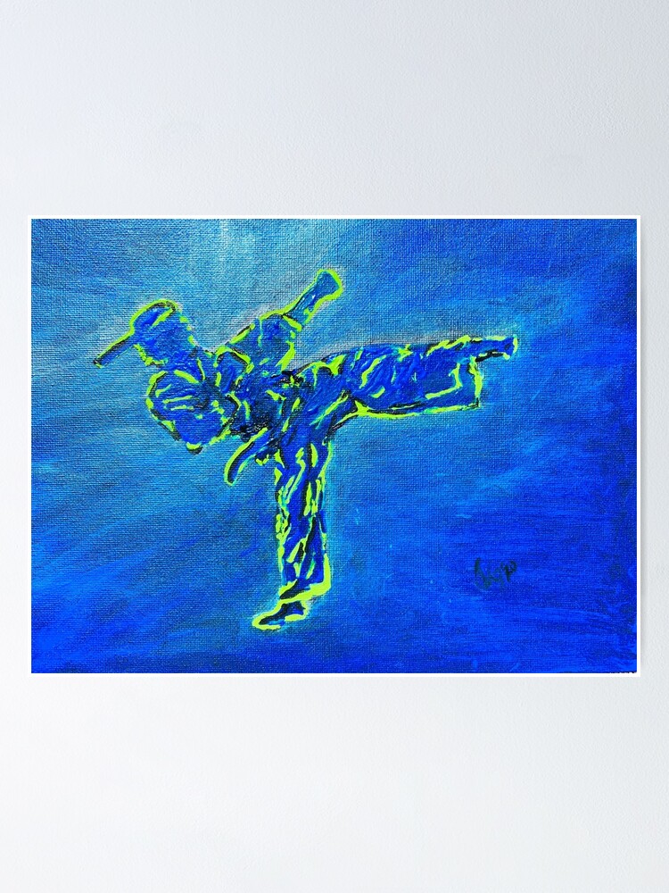 "Karate Kick" Poster by JgLeopard | Redbubble