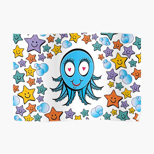 "Ozzy the octopus loves you!" Poster for Sale by tjhardy | Redbubble
